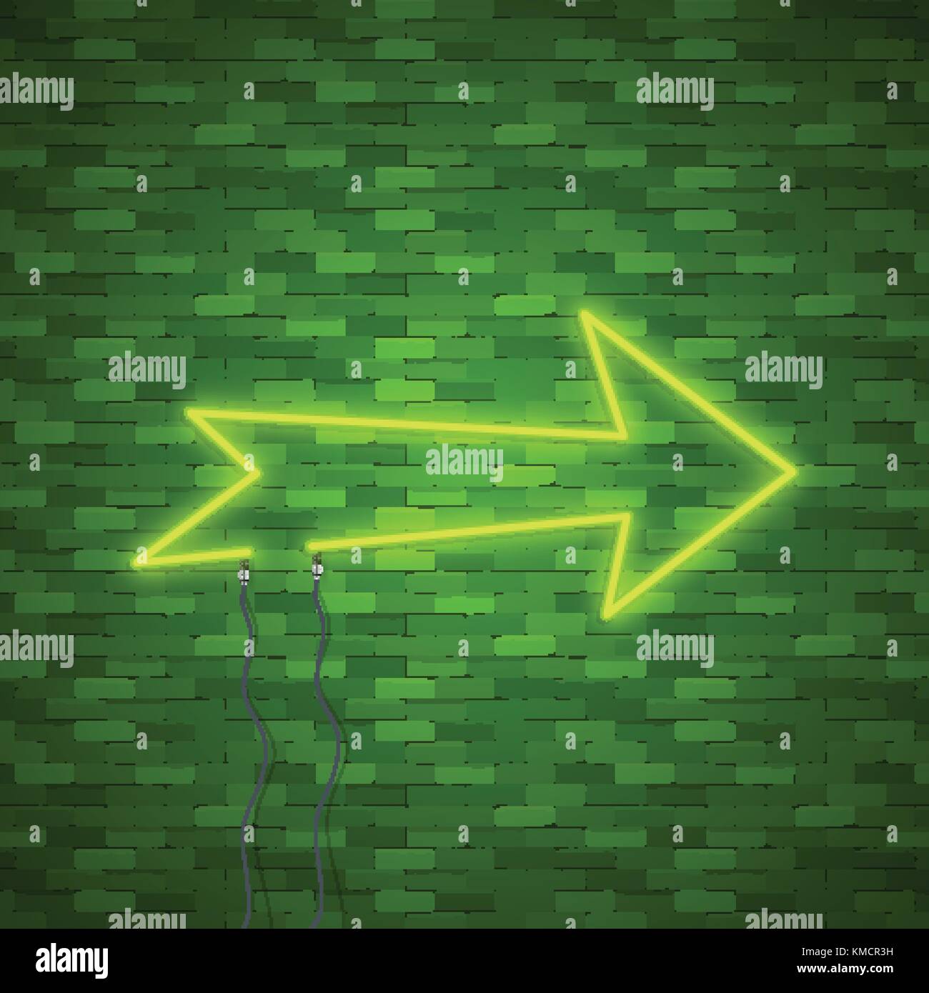 Neon Arrow Sign Stock Vector Image & Art - Alamy