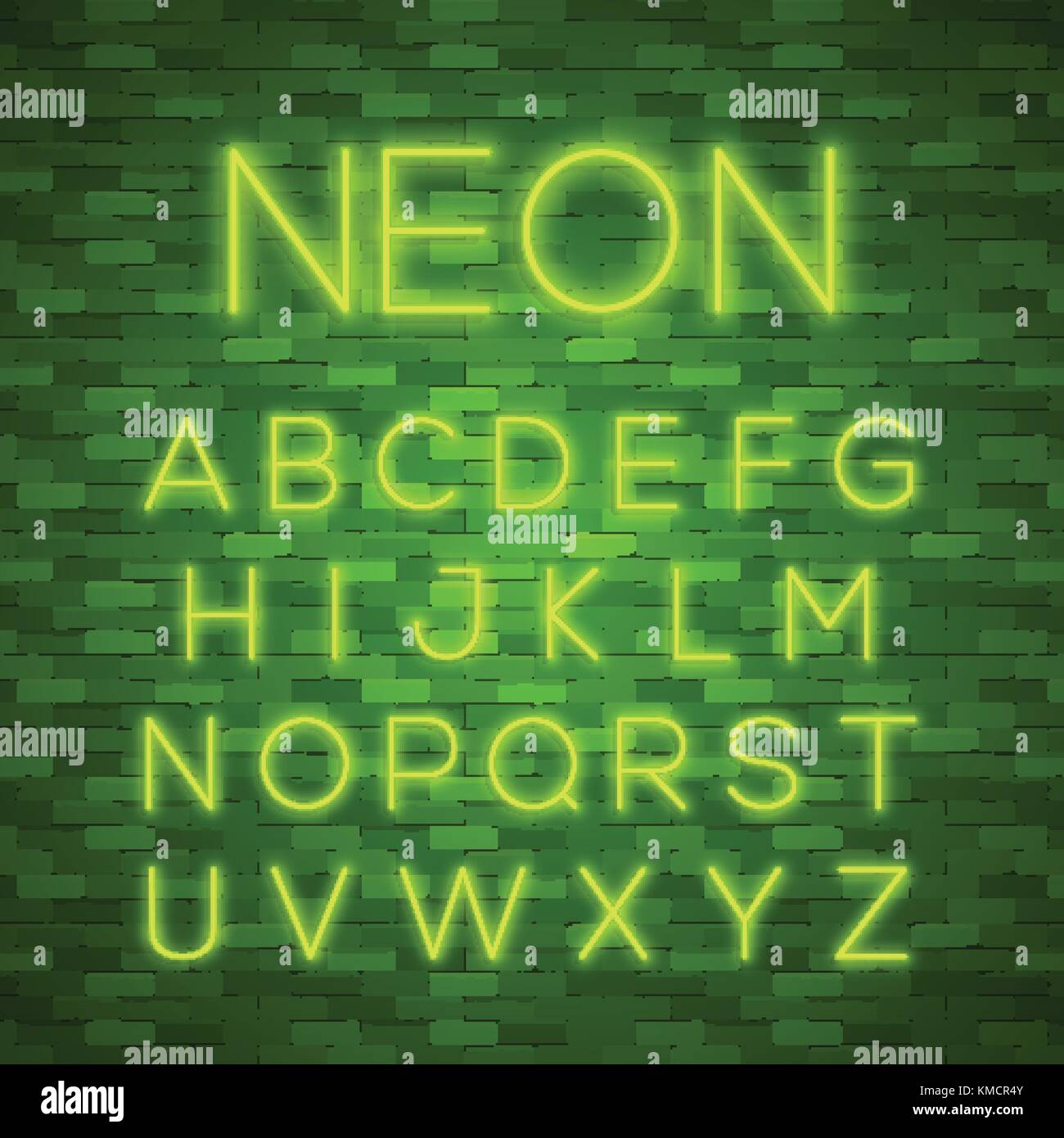 Neon alphabet hi-res stock photography and images - Alamy