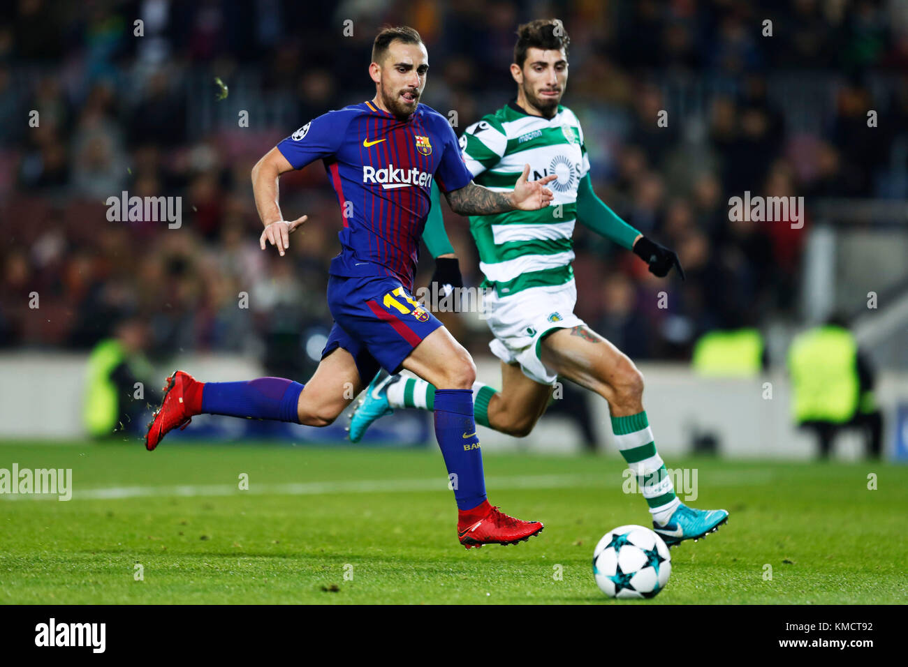 Barcelona, Spain. 5th Dec, 2017. Paco Alcacer (Barcelona) Football ...