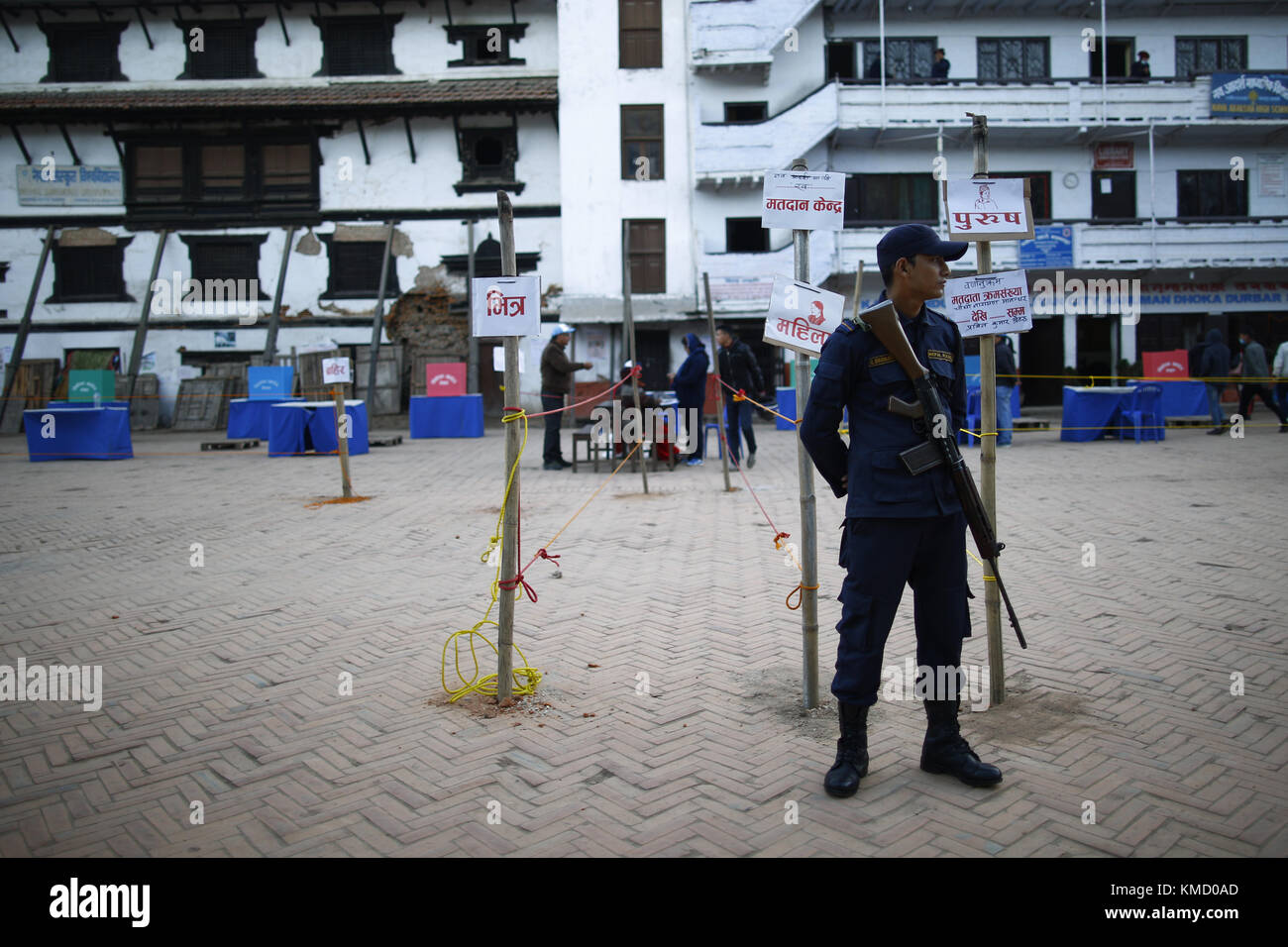 Nepal police personnel guard hi-res stock photography and images - Alamy