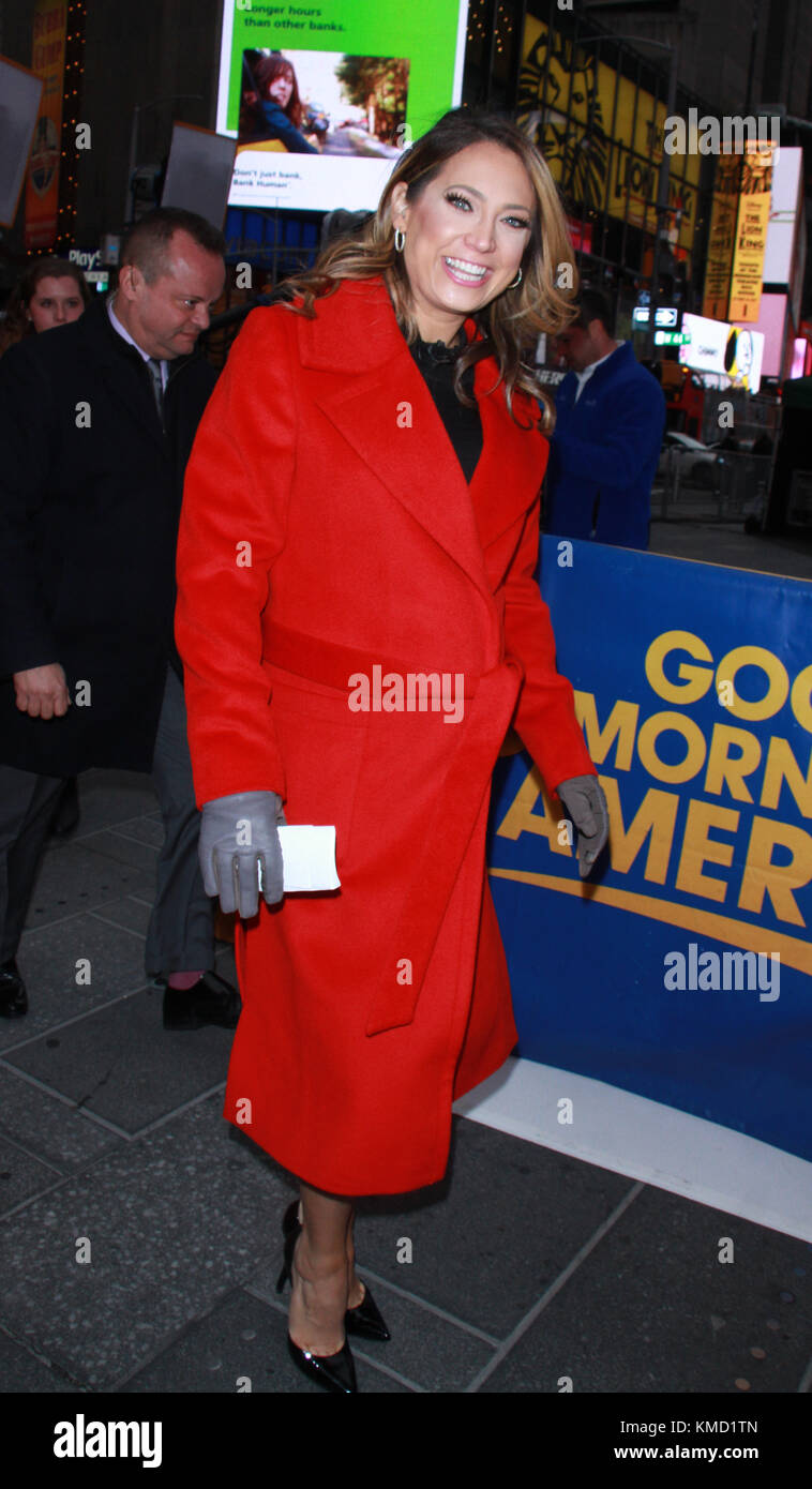 New York, NY, USA. 6th Dec, 2017. Ginger Zee weather person at Good ...