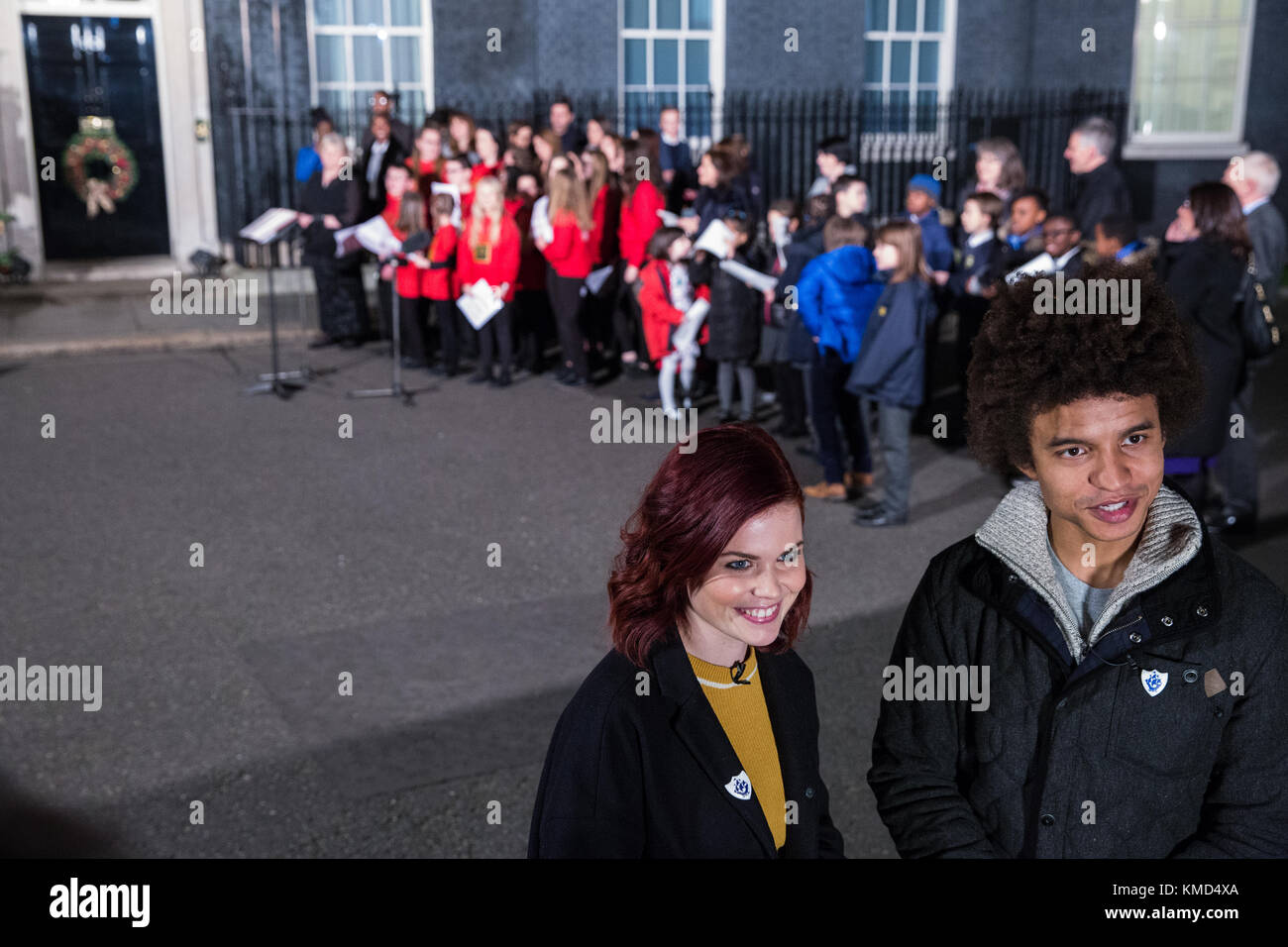 London, UK. 6th Dec, 2017. Blue Peter presenters Lindsey Russell and ...