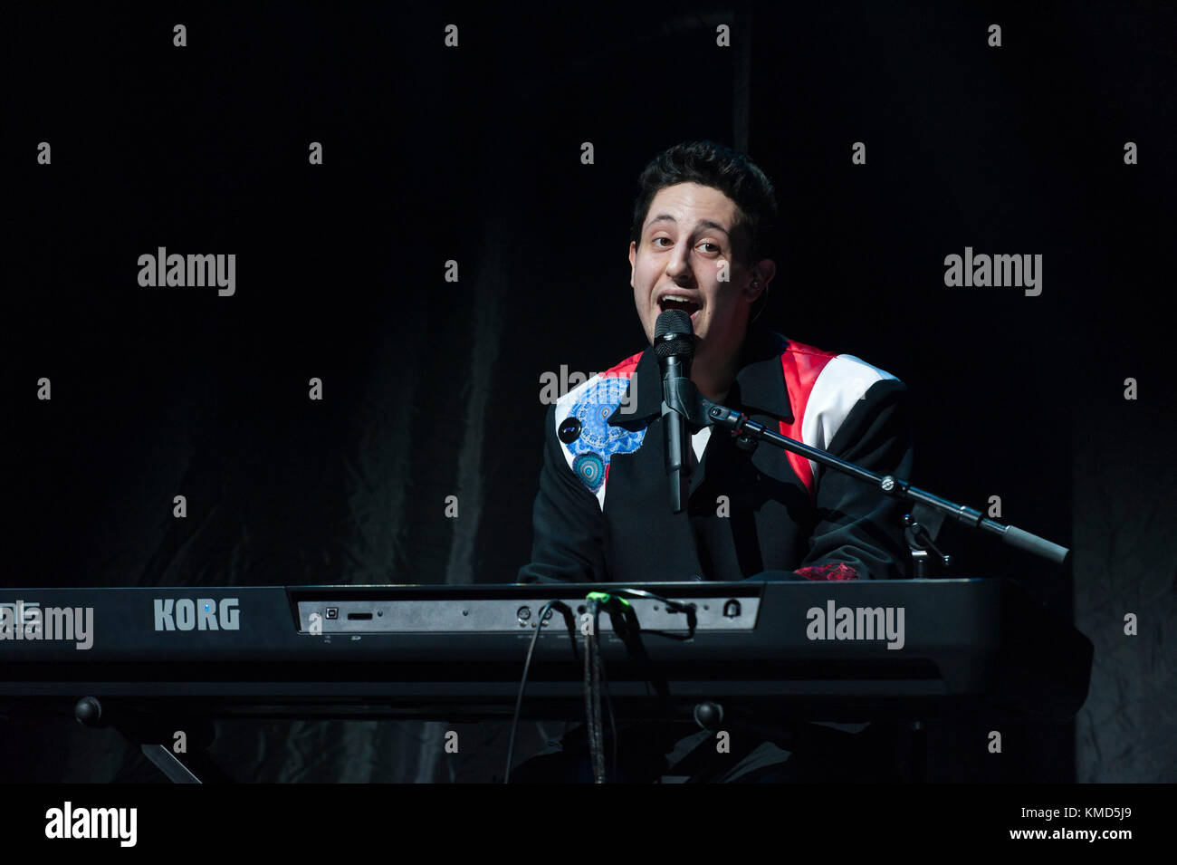Liverpool, UK. 6th Dec, 2017. Singer, Max Restaino, performs as support ...