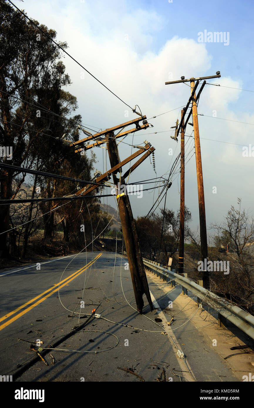 Downed power lines hi-res stock photography and images - Alamy