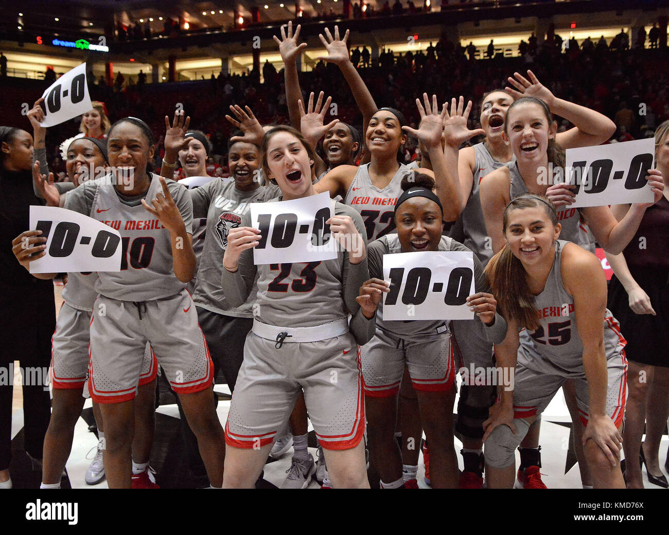 Albuquerque, New Mexico, USA. 6th Dec, 2017. The UNM Lady Lobos ...