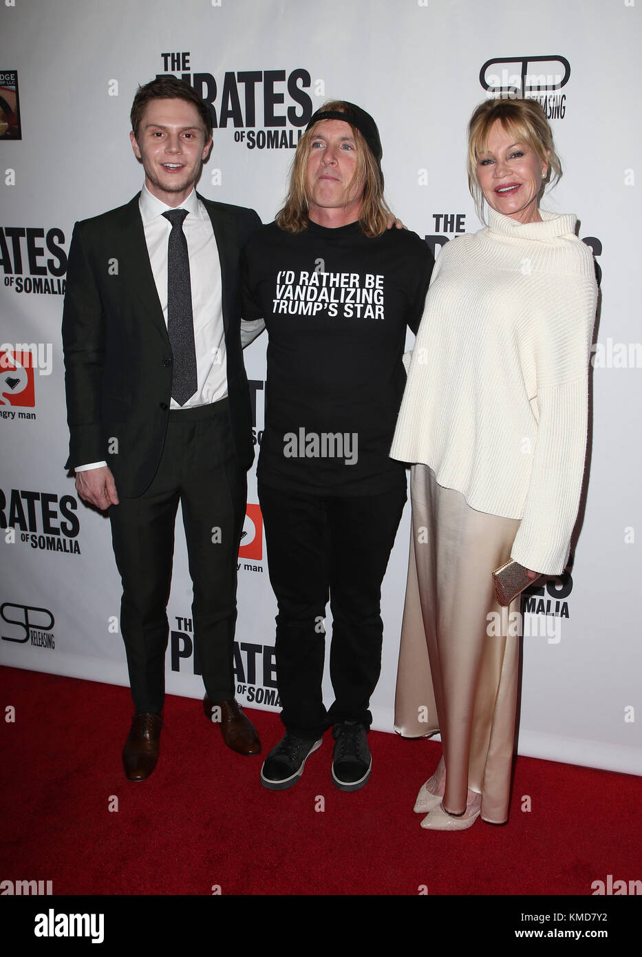 Hollywood, USA. 6th Dec, 2017. Evan Peters, Bryan Buckley, Melanie ...