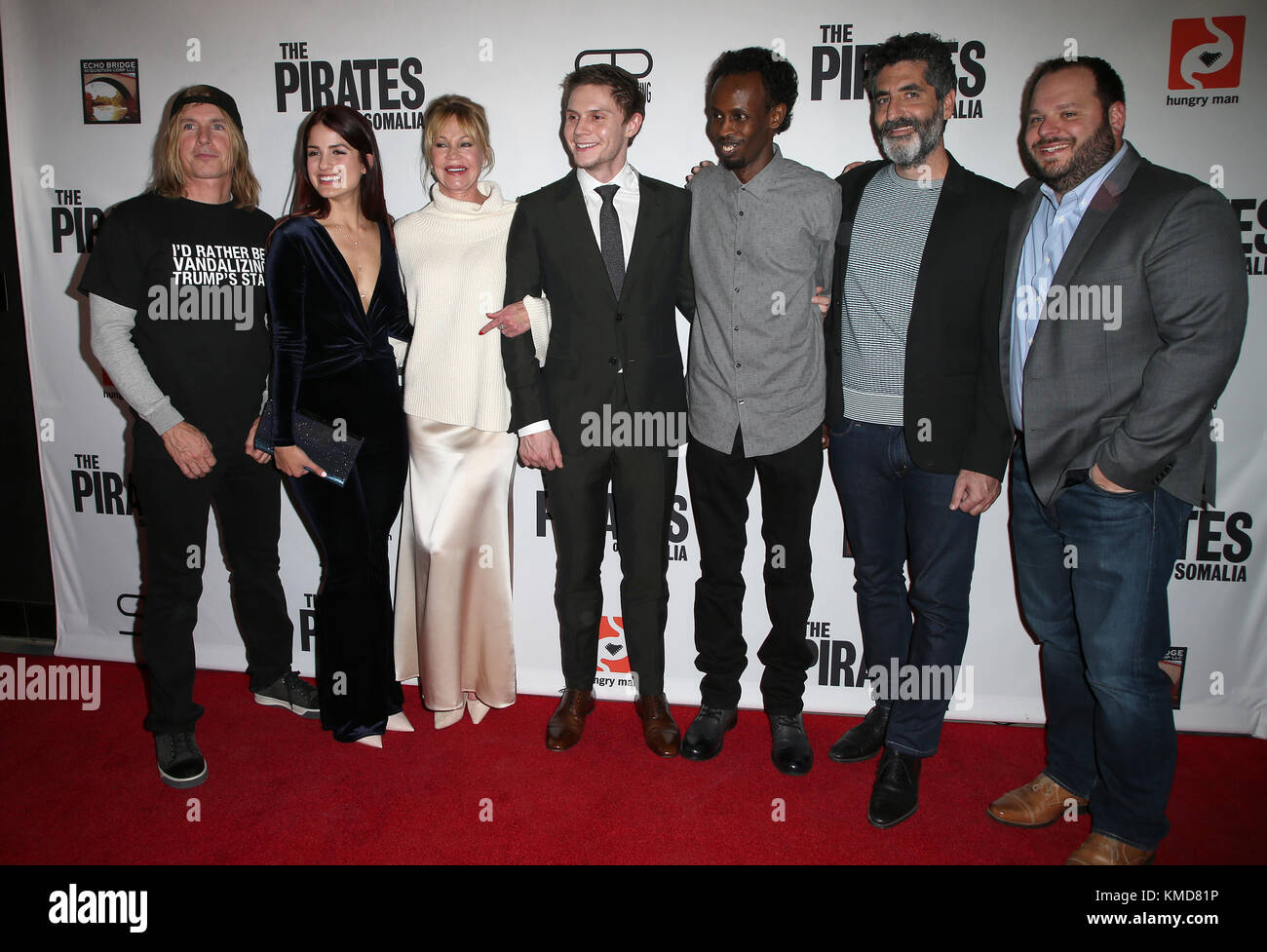 Hollywood, USA. 6th Dec, 2017. Melanie Griffith, Evan Peters, Bryan ...