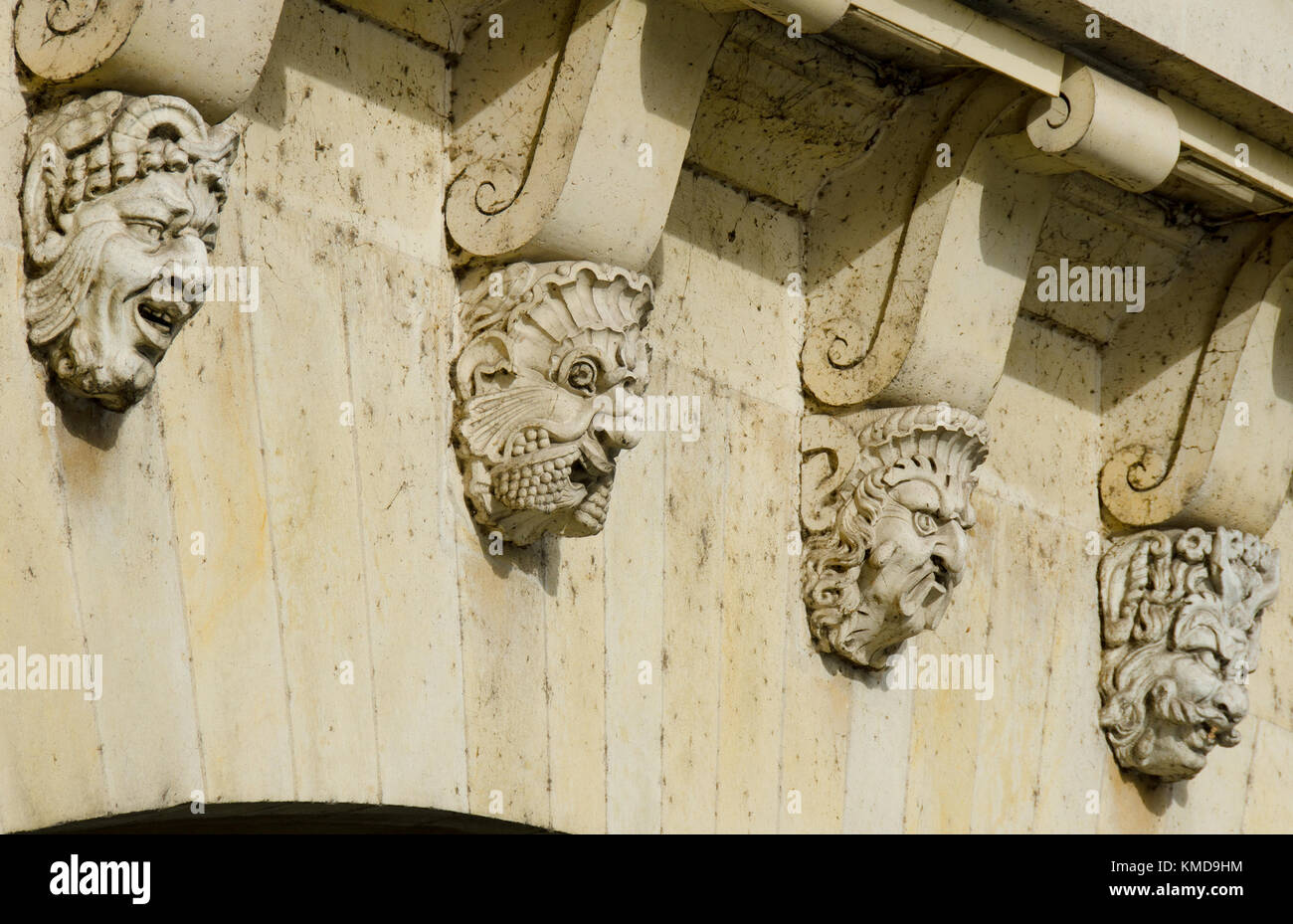 Paris, France. Pont Neuf (bridge) Mascarons - some of 381 depictions on ...