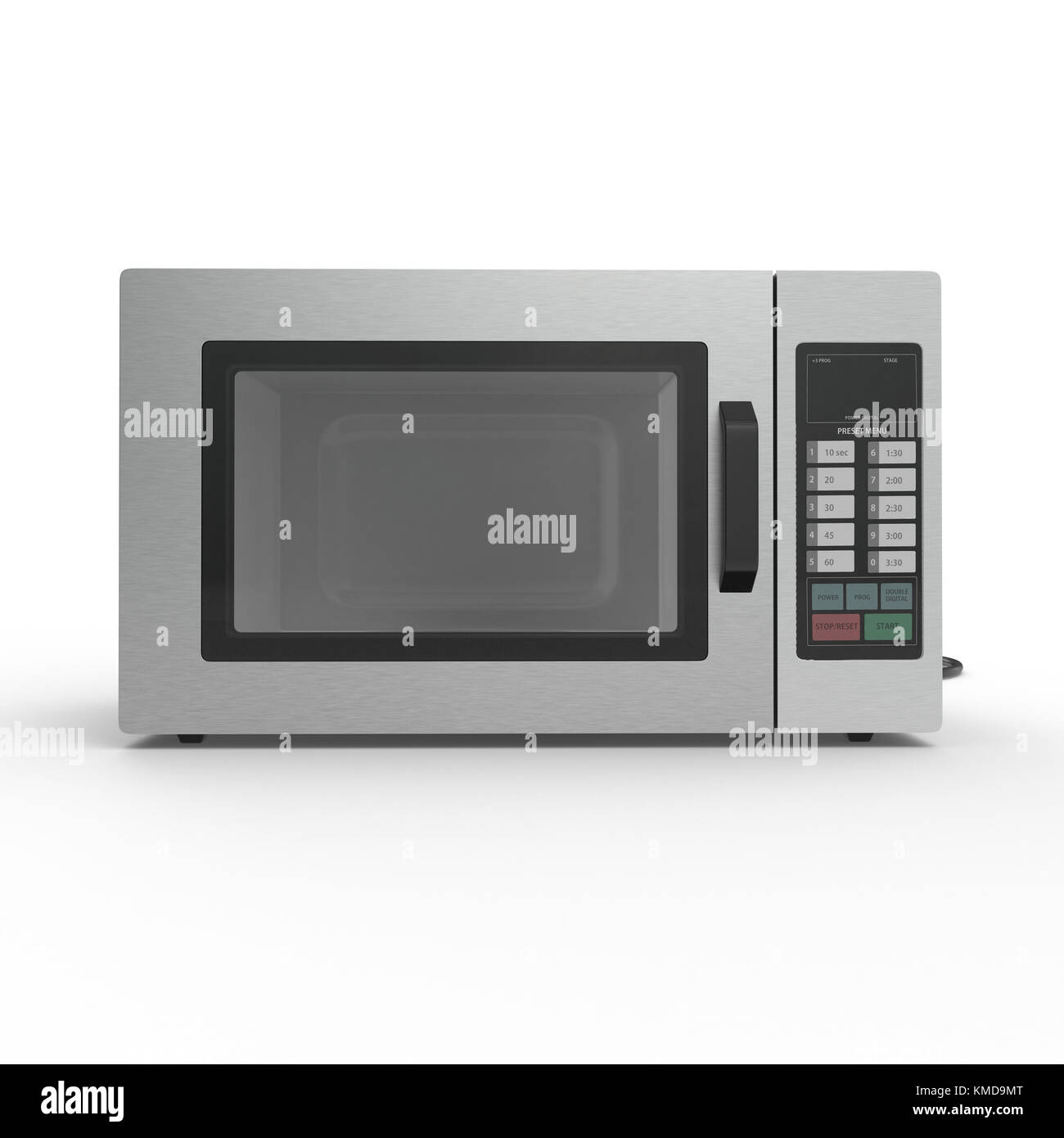Silver microwave oven on white hi-res stock photography and images - Alamy
