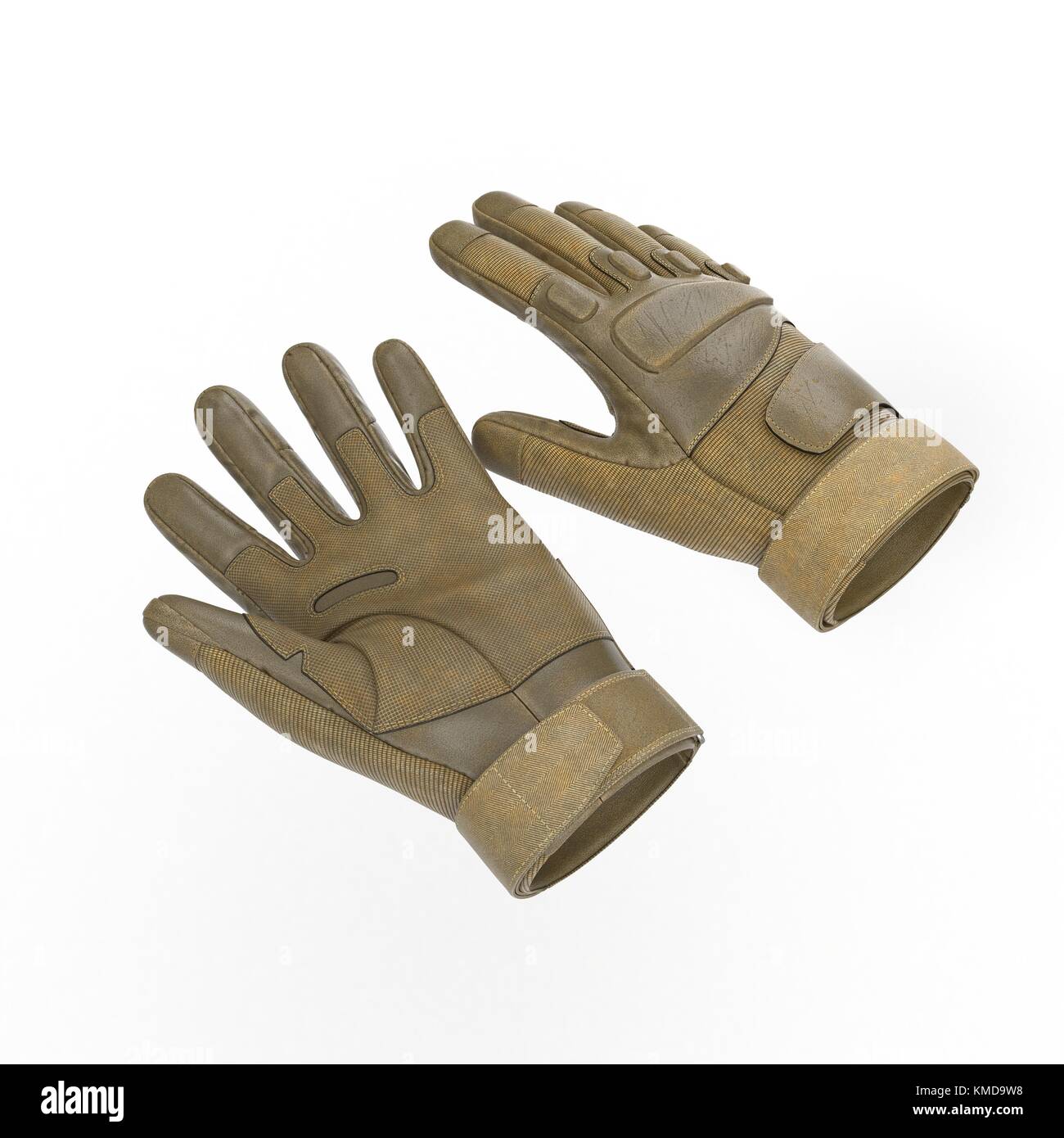 Tactical military gloves, detail of part of Us soldier uniform ...