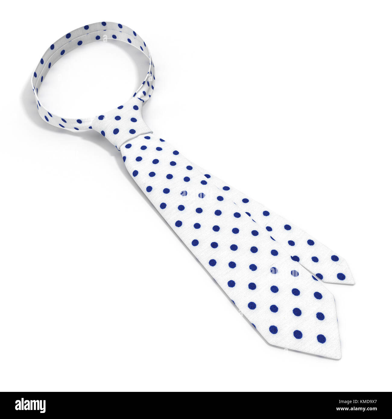 White tie with dotted pattern isolated. 3D illustration Stock Photo - Alamy