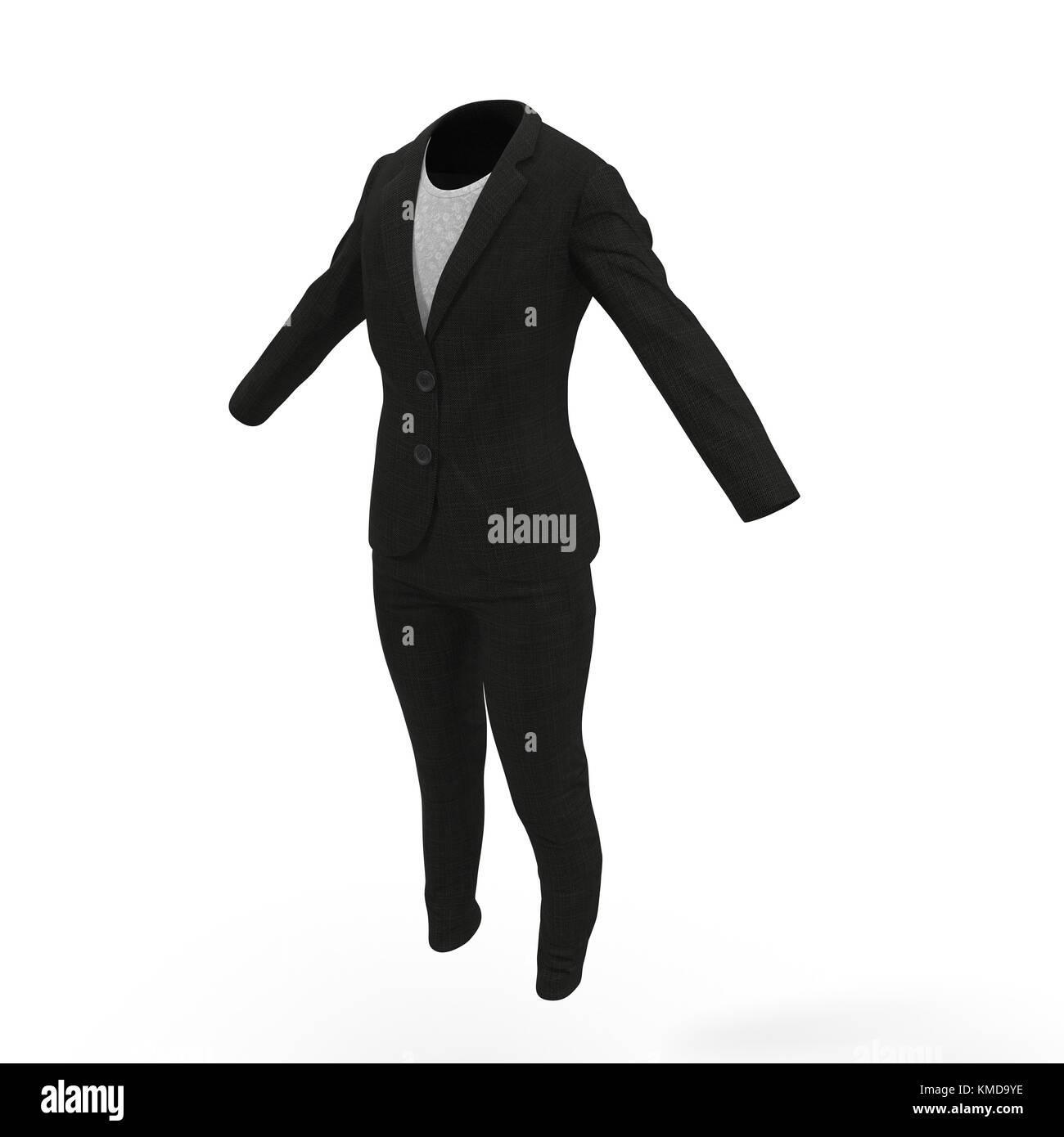 Formal business cloth on white. 3D illustration Stock Photo - Alamy