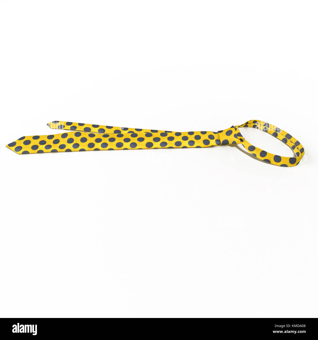 Side view of necktie isolated on white. 3D illustration Stock Photo - Alamy