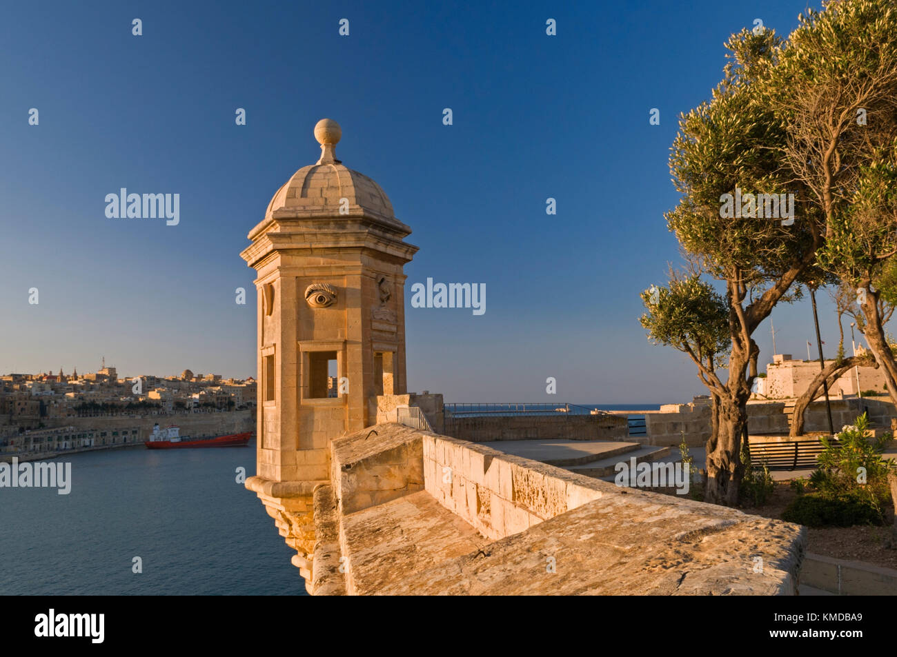 Sentry post Grand Harbour Valletta Malta Stock Photo - Alamy