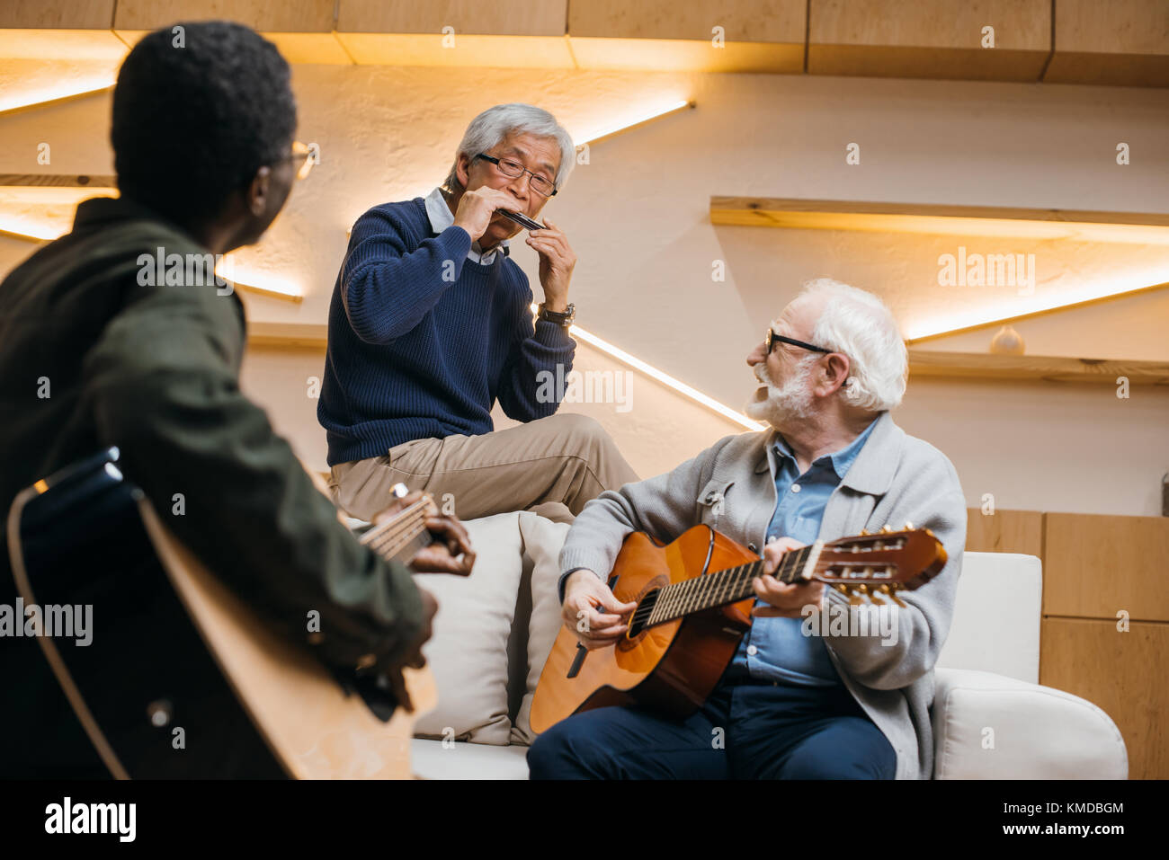 Old people music group hi-res stock photography and images - Alamy