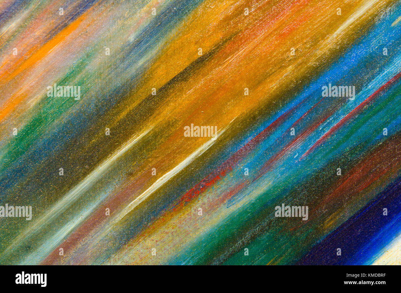 Long and fine smears on canvas, golden and blue colors Stock Photo - Alamy