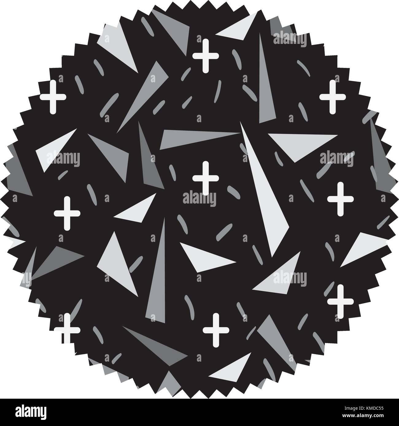 grayscale circle with geometric graphic style background Stock Vector Image & Art - Alamy