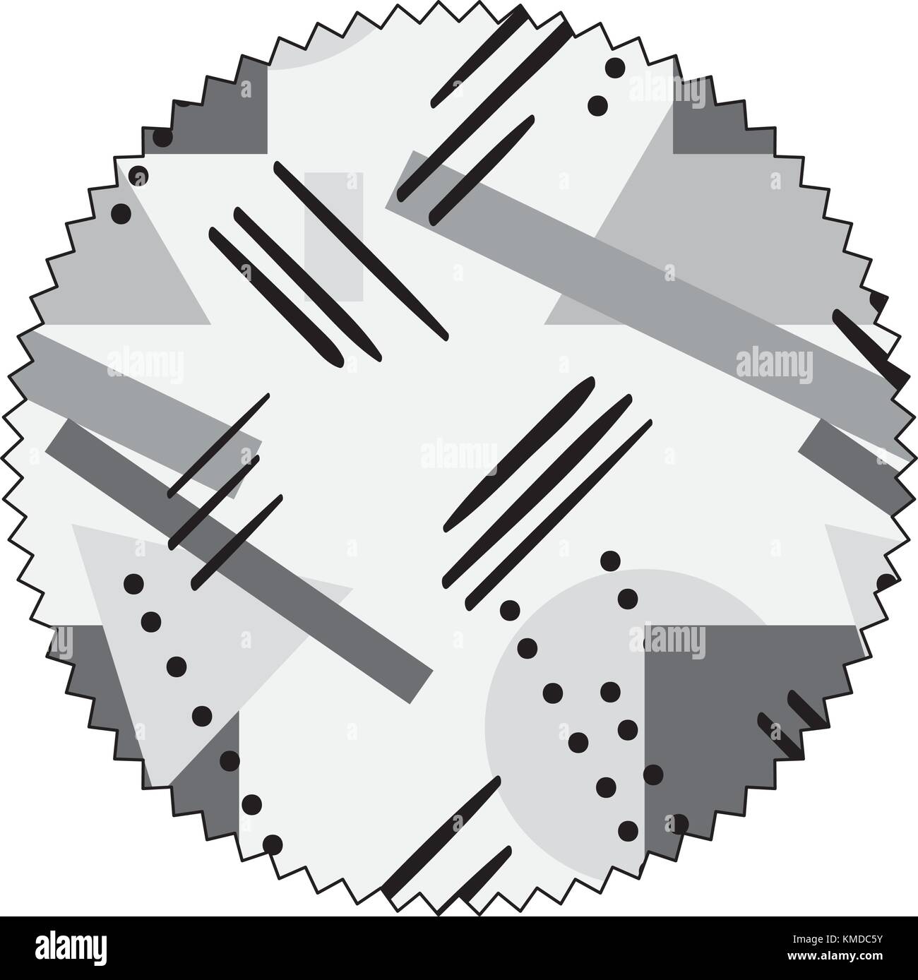 grayscale circle with figures geometric style background Stock Vector Image & Art - Alamy