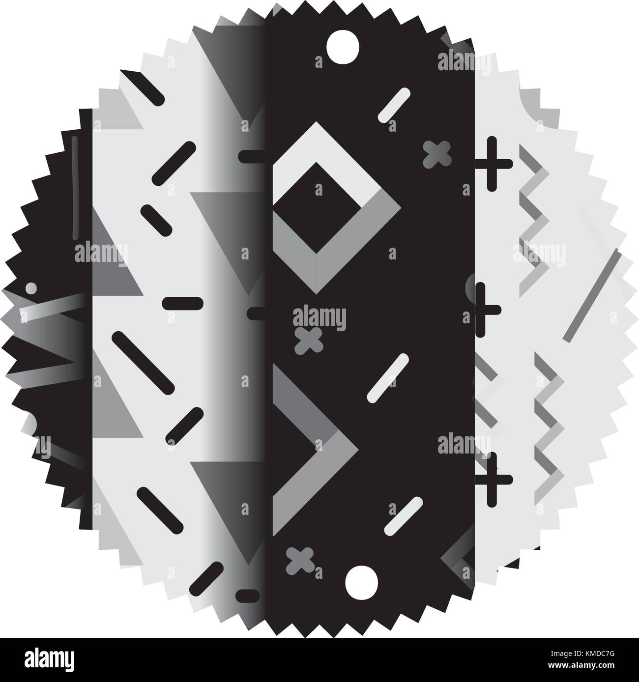 grayscale circle with graphic style abstract background Stock Vector Image & Art - Alamy