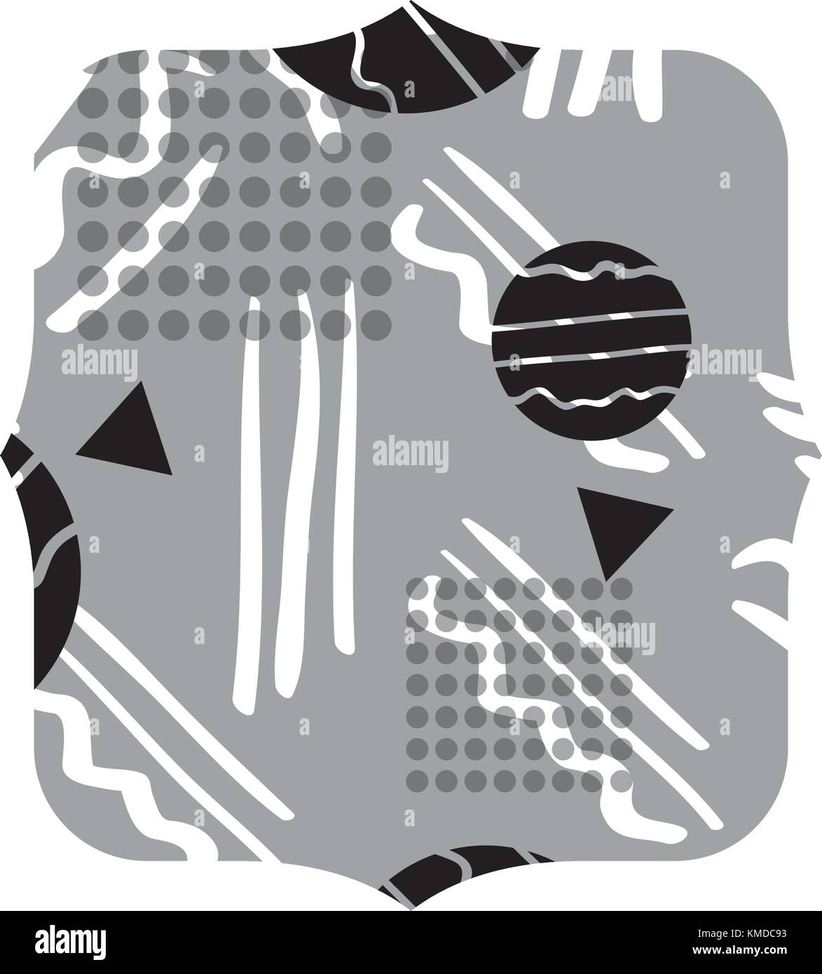 grayscale quadrate with graphic figure style background Stock Vector ...
