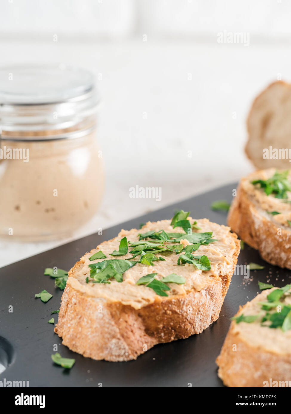 homemade turkey pate on bread Stock Photo - Alamy