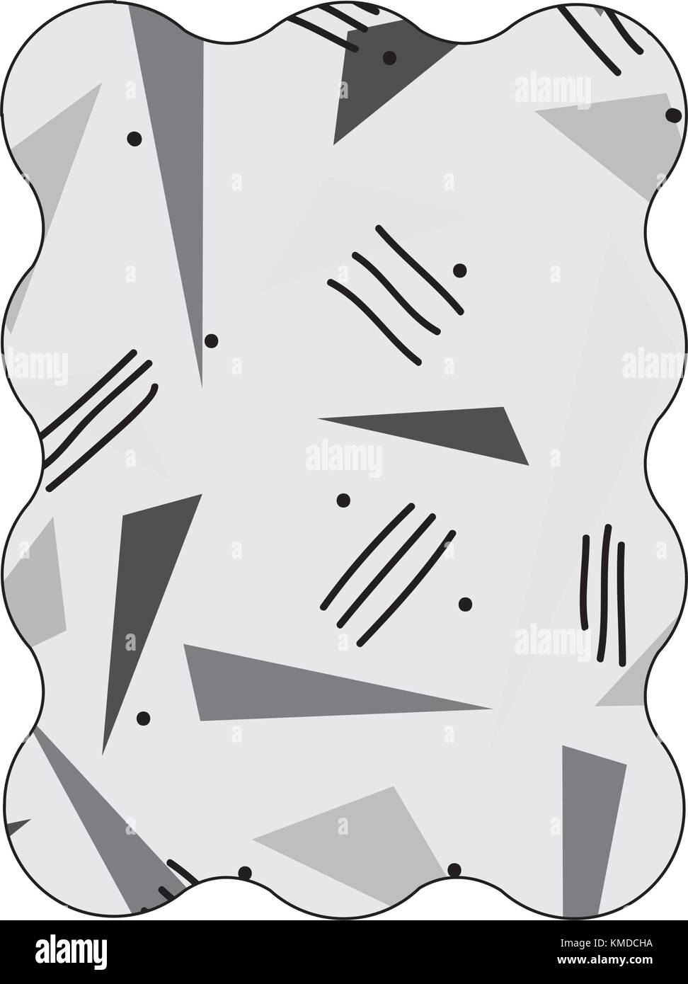 contour grayscale rectangle with style geometric figure background ...