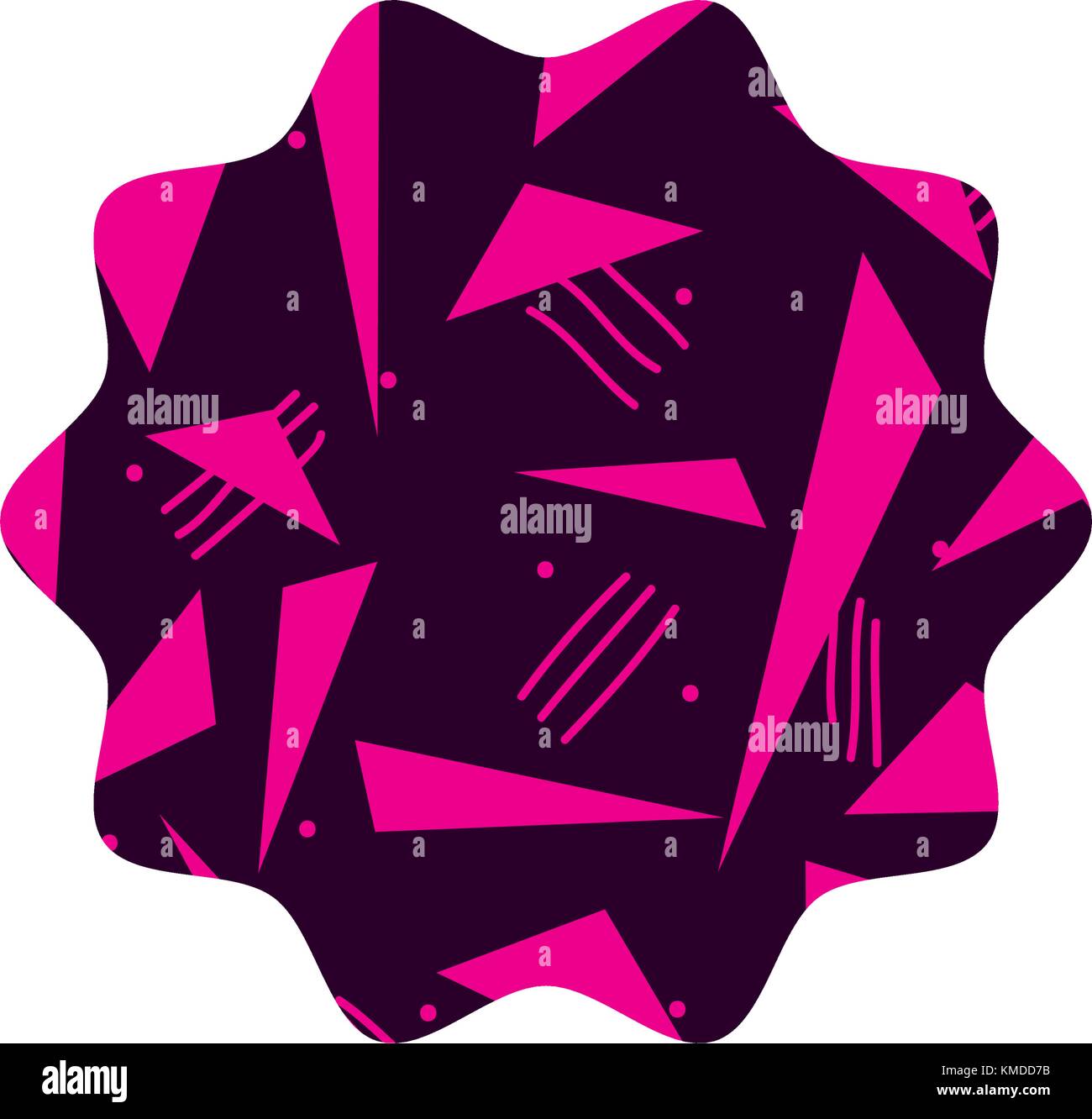 color star with style geometric figure background Stock Vector Image ...