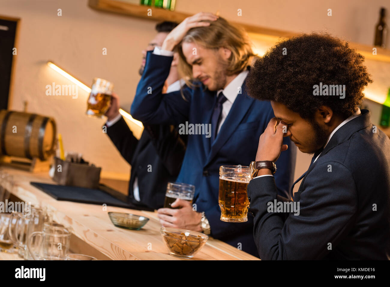 Upset young man drinking alcohol hi-res stock photography and images ...