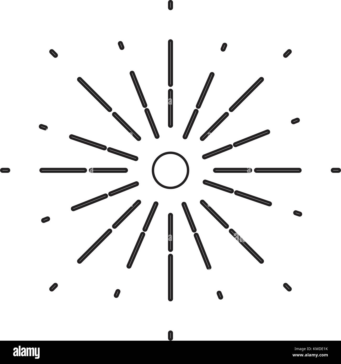 line natural sunburst with abstract ray design Stock Vector Image & Art ...