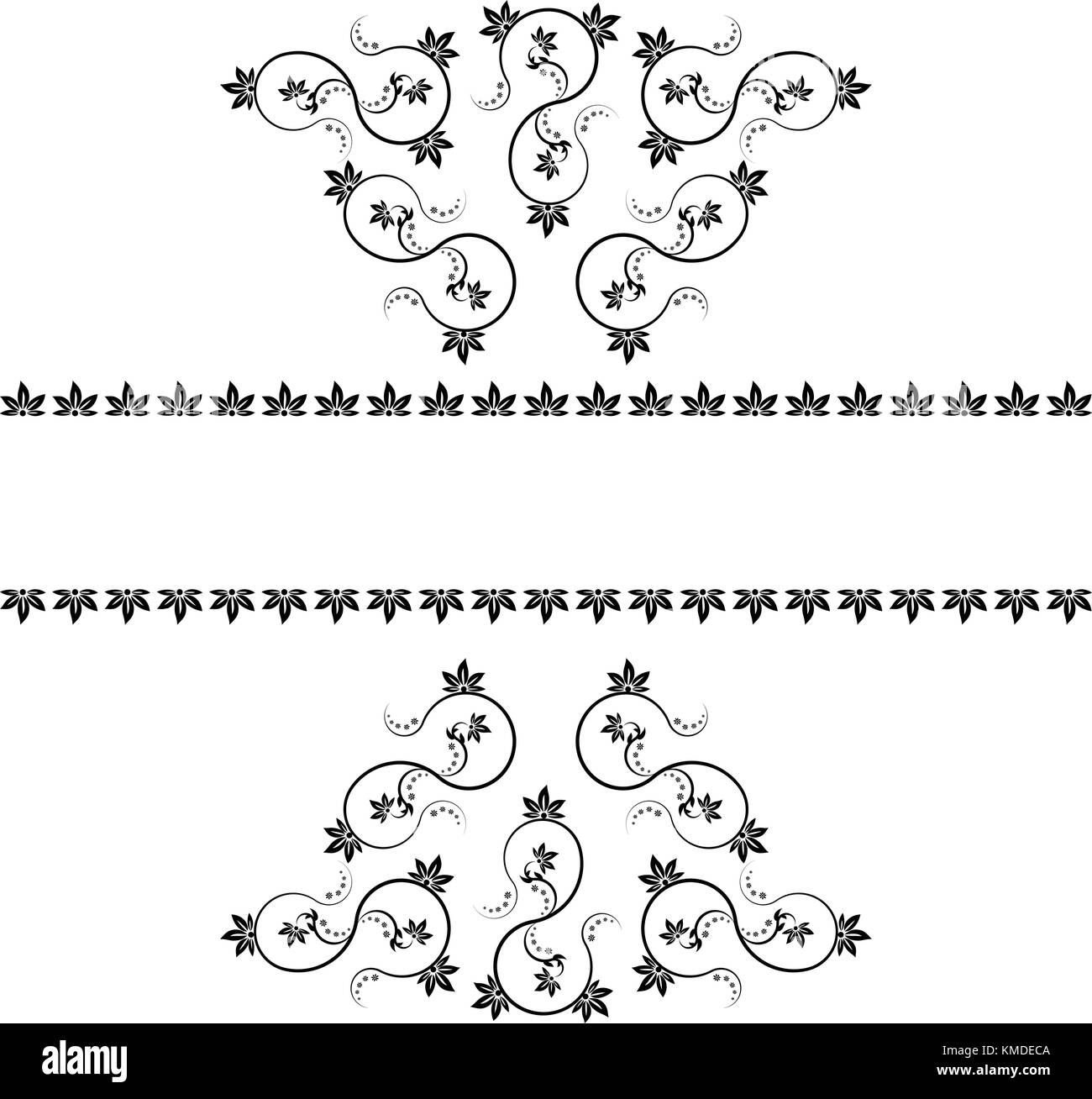 Monogram border Stock Vector Images - Alamy