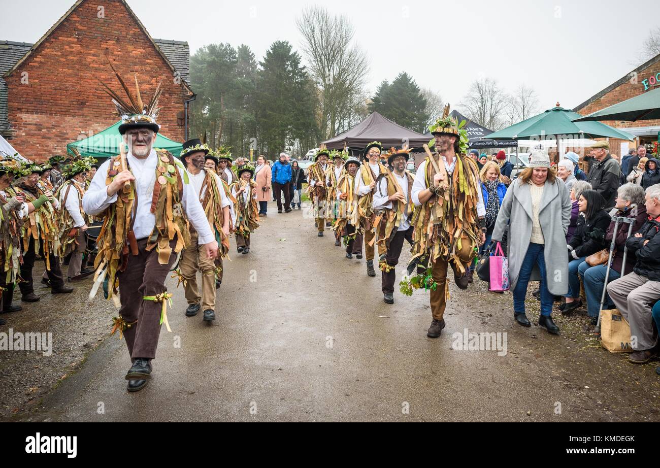 The Doomsday folk dancers performing at a Christmas farmers market at ...
