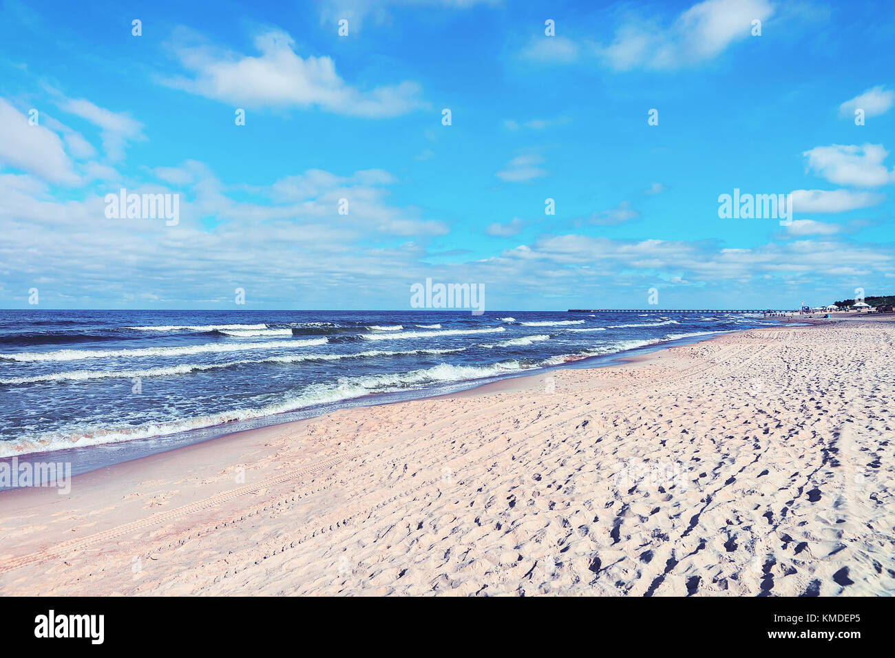 Baltic Sea and the beach in Palanga resort, Lithuania Stock Photo - Alamy