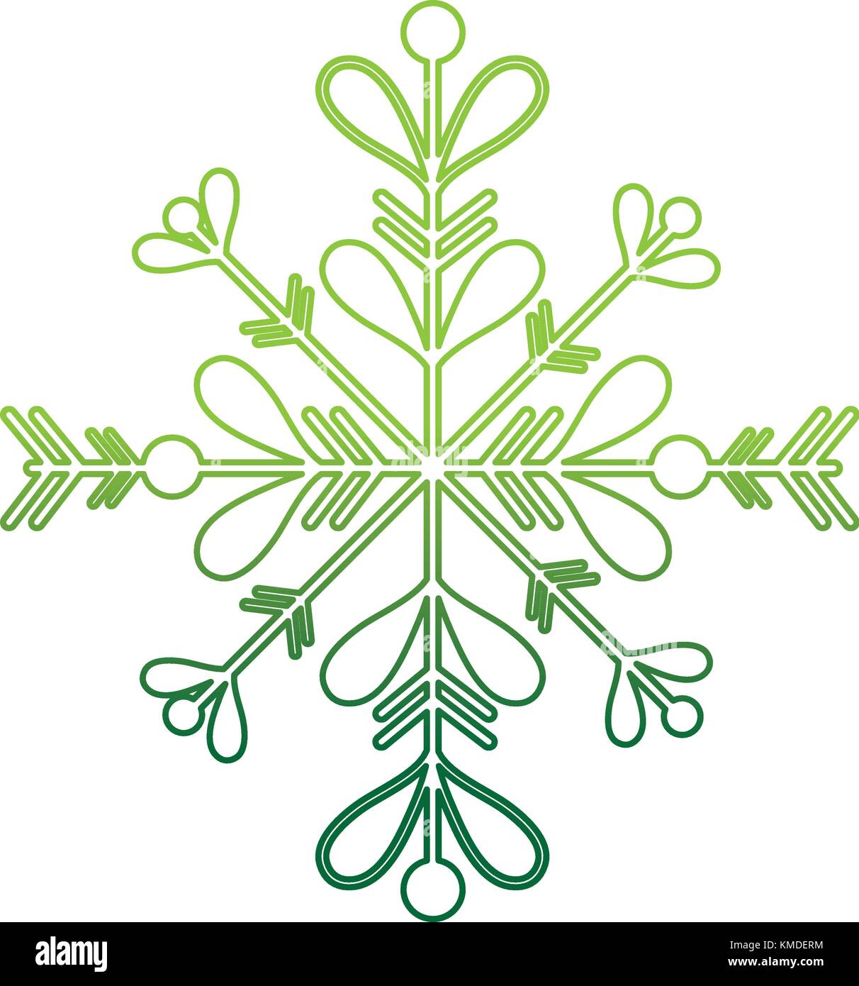 color line rustic plant with natural leaves decoration Stock Vector ...