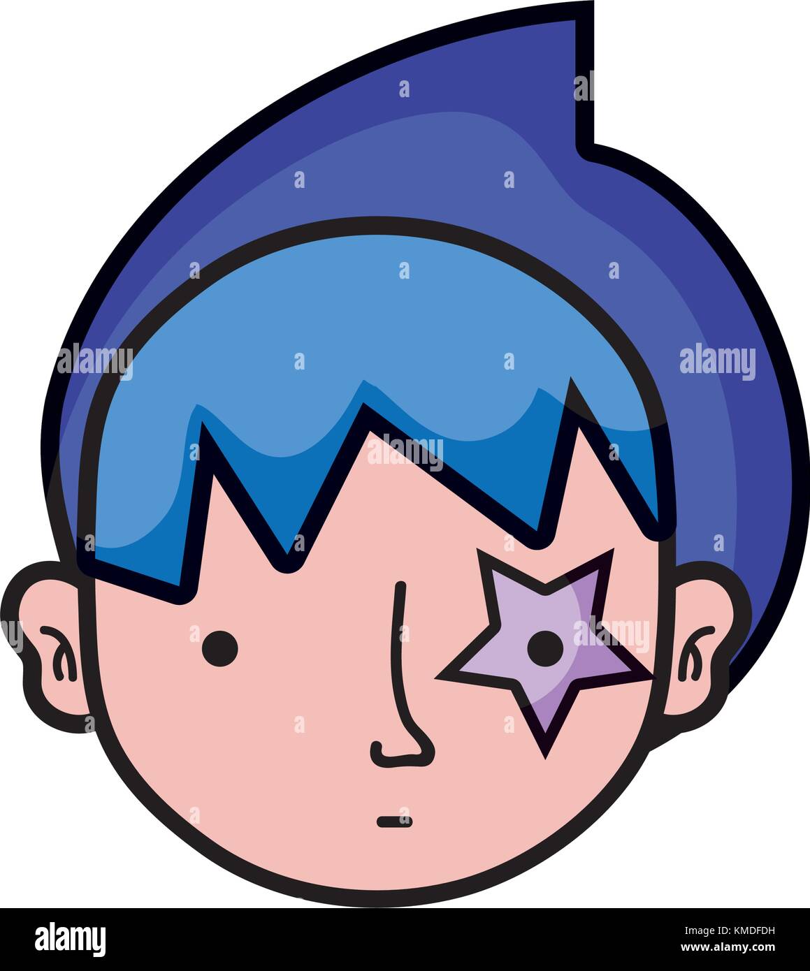 Star tattoo man Stock Vector Images - Alamy