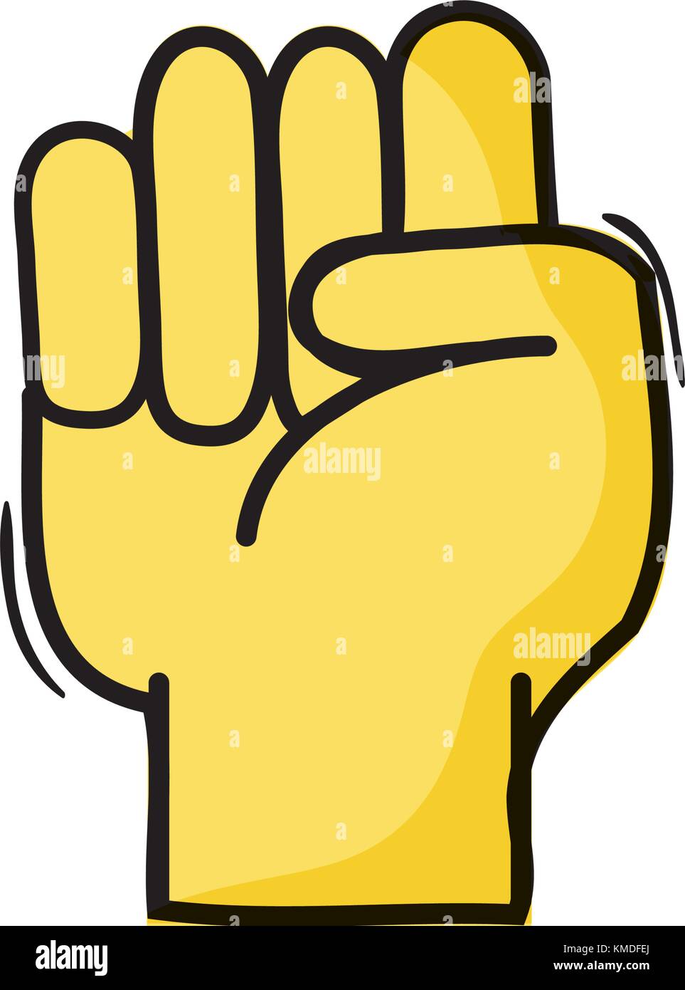 hand with oppose gesture symbol communication Stock Vector Image & Art ...