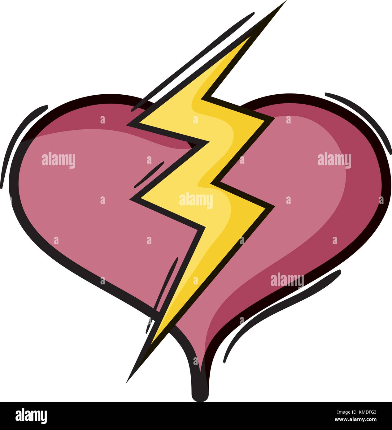 Love and thunder Stock Vector Images - Alamy