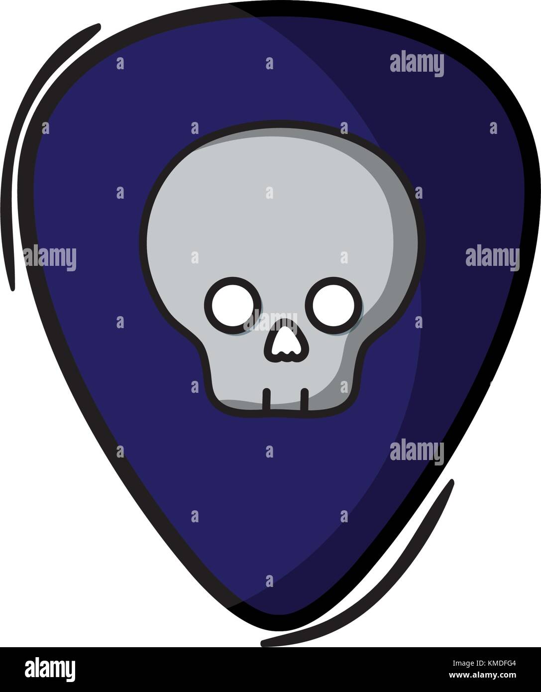rock emblem with skull symbol design Stock Vector Image & Art - Alamy