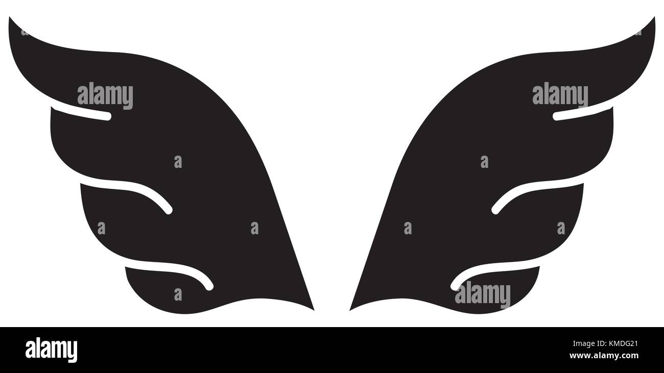 Contour wings Stock Vector Images - Alamy