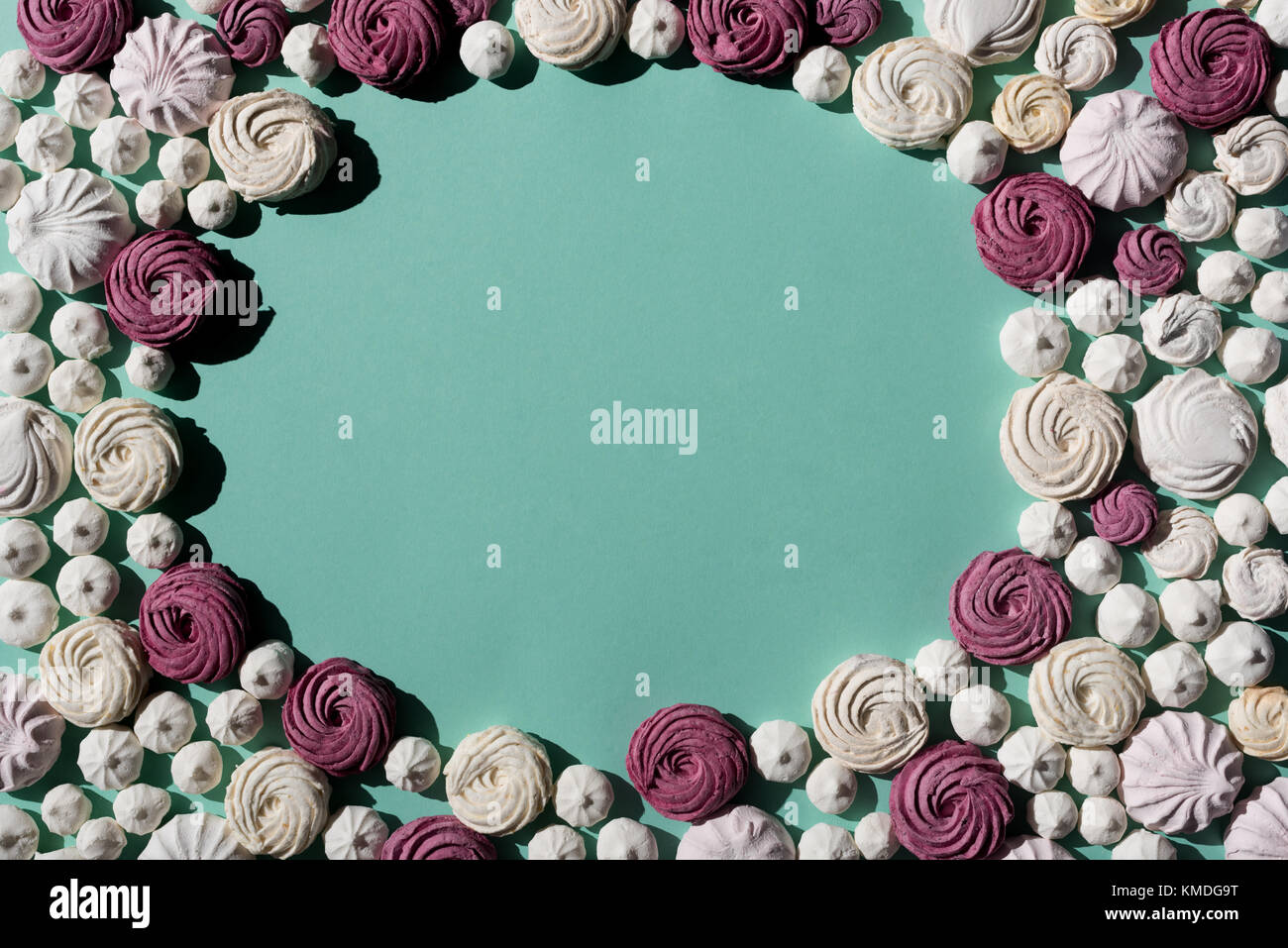 frame of marshmallows Stock Photo - Alamy