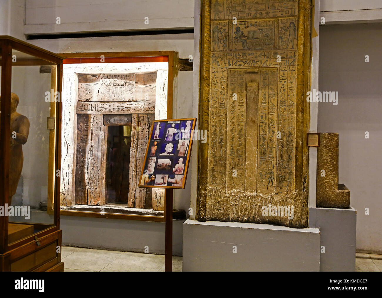 Artefacts on display in the Egyptian Museum, Cairo, Egypt, North Africa ...