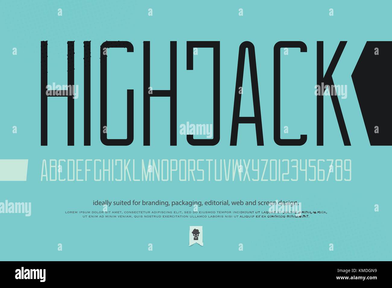 minimalist style alphabet letters and numbers. vector font type design ...