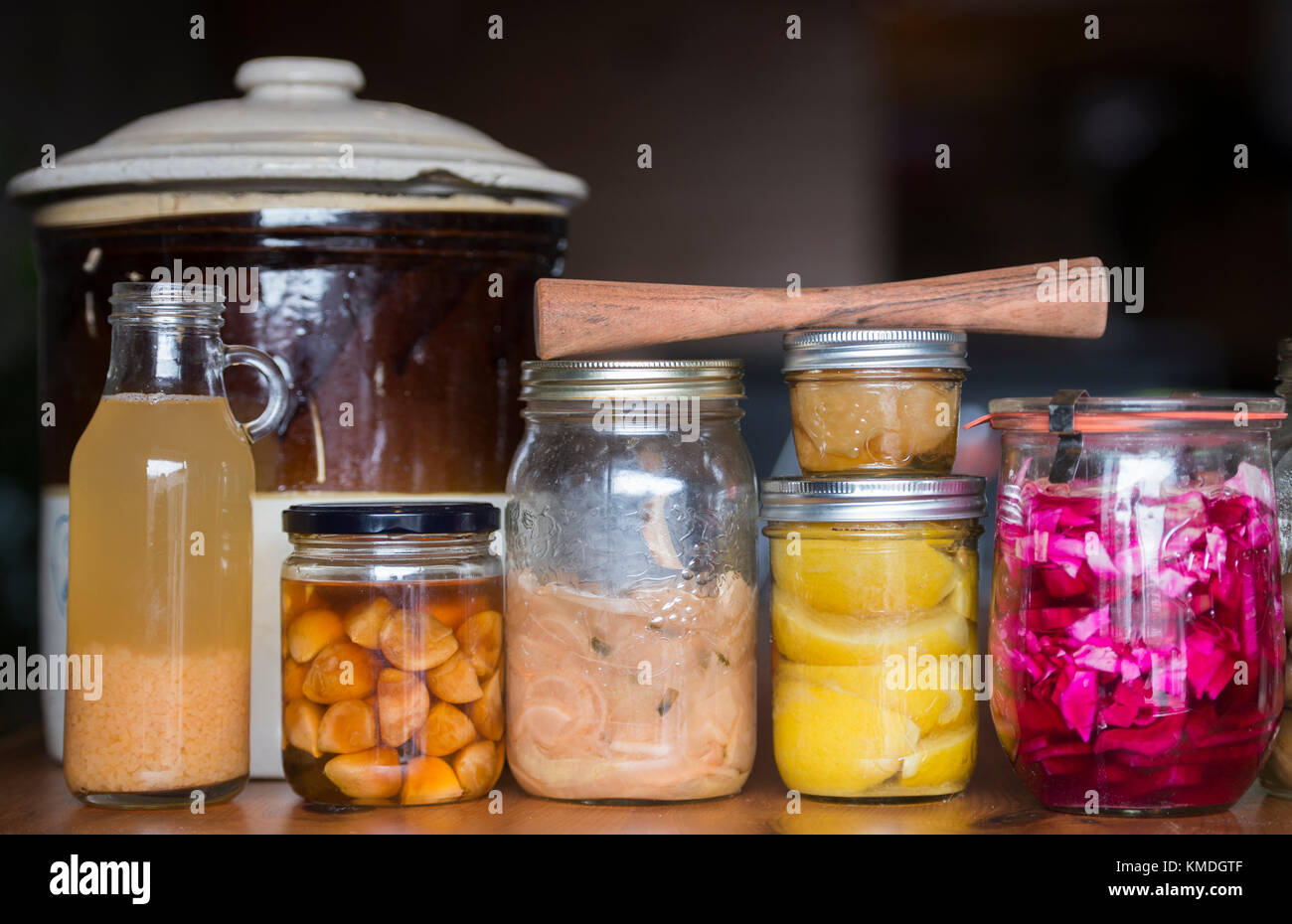 Jars of fermented vegetables are shown Stock Photo - Alamy