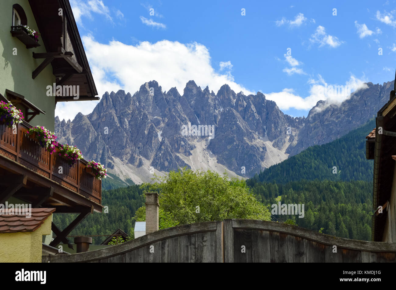 View of the Tyrol mountains in Austria from a village Stock Photo - Alamy