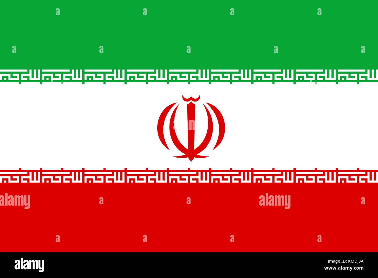 National flag of Iran. Vector illustration, template Stock Vector Image ...
