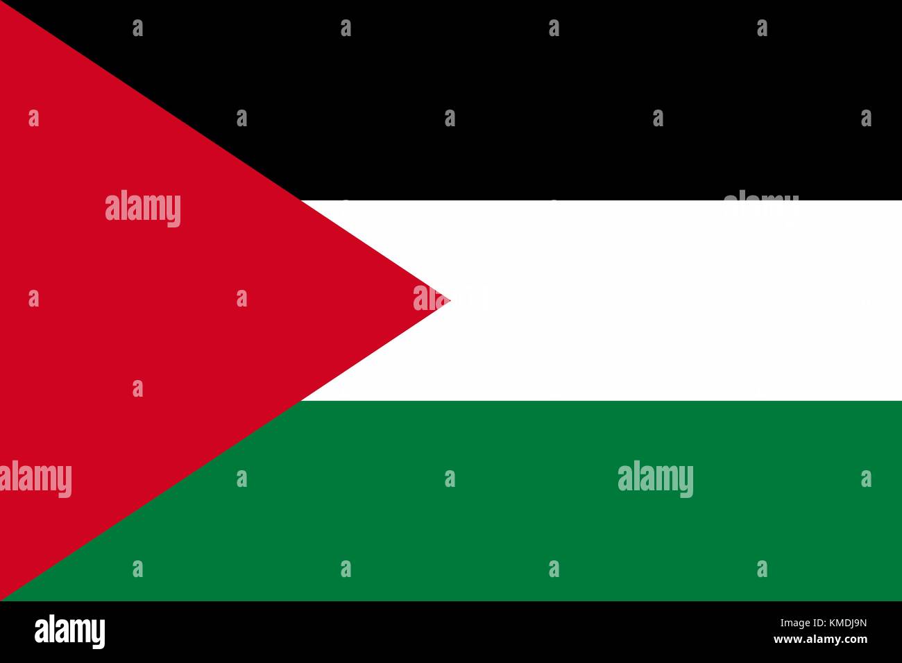National flag of Palestine. Vector illustration, template Stock Vector ...