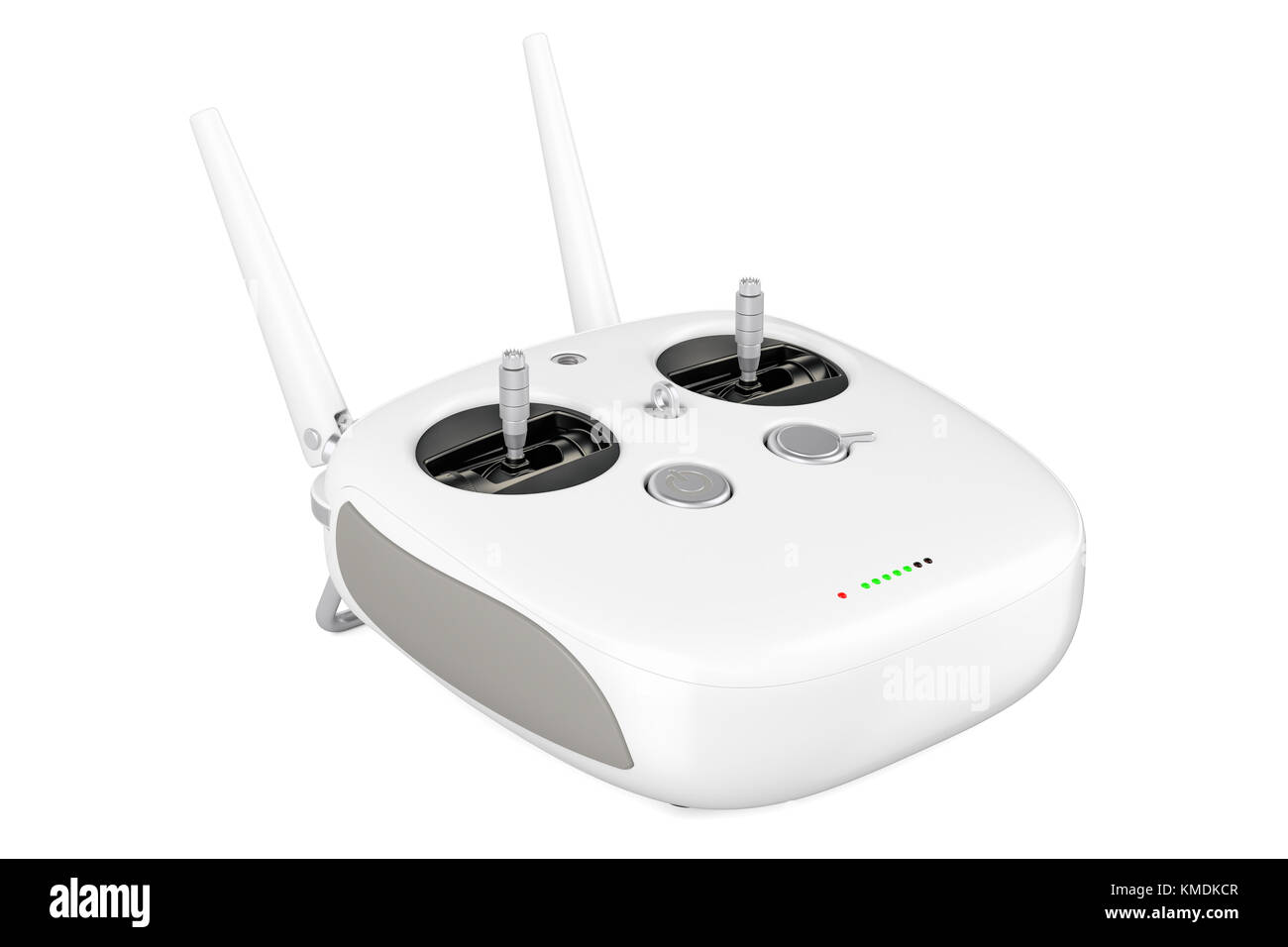 Remote control from drone, 3D rendering isolated on white background ...