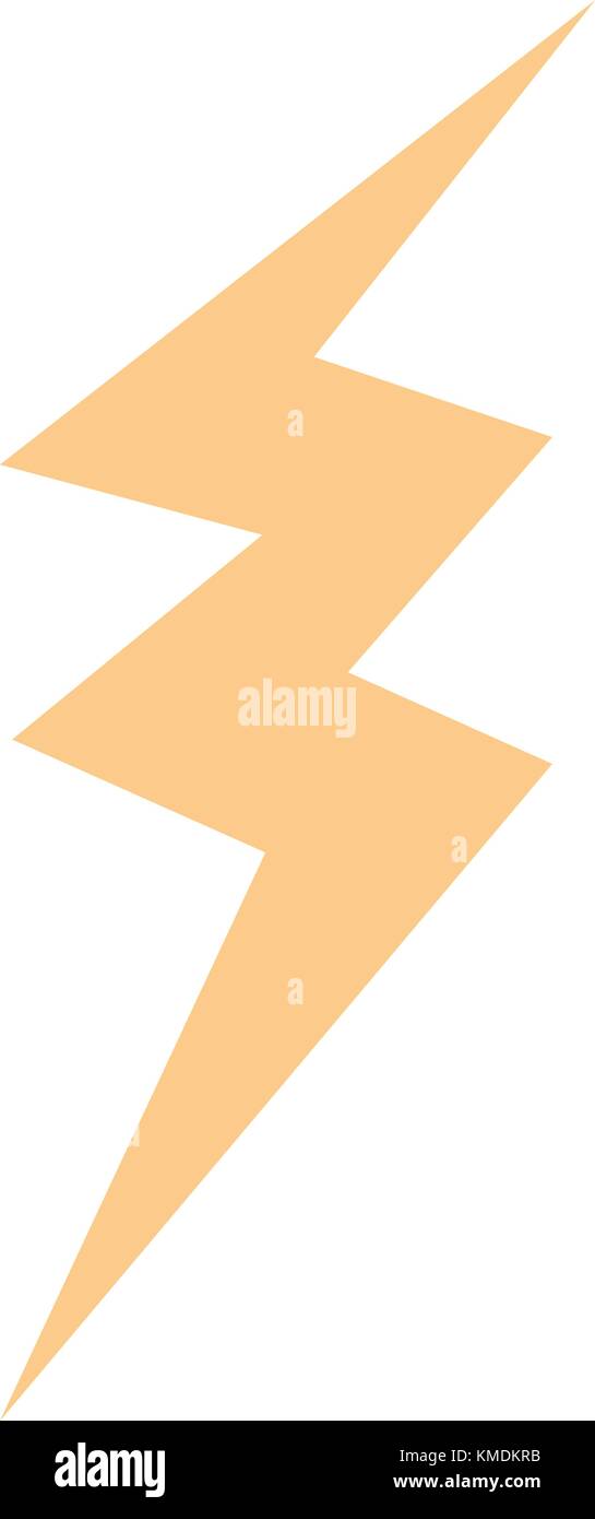 colorful thunder symbol icon warning alert Stock Vector Image & Art - Alamy