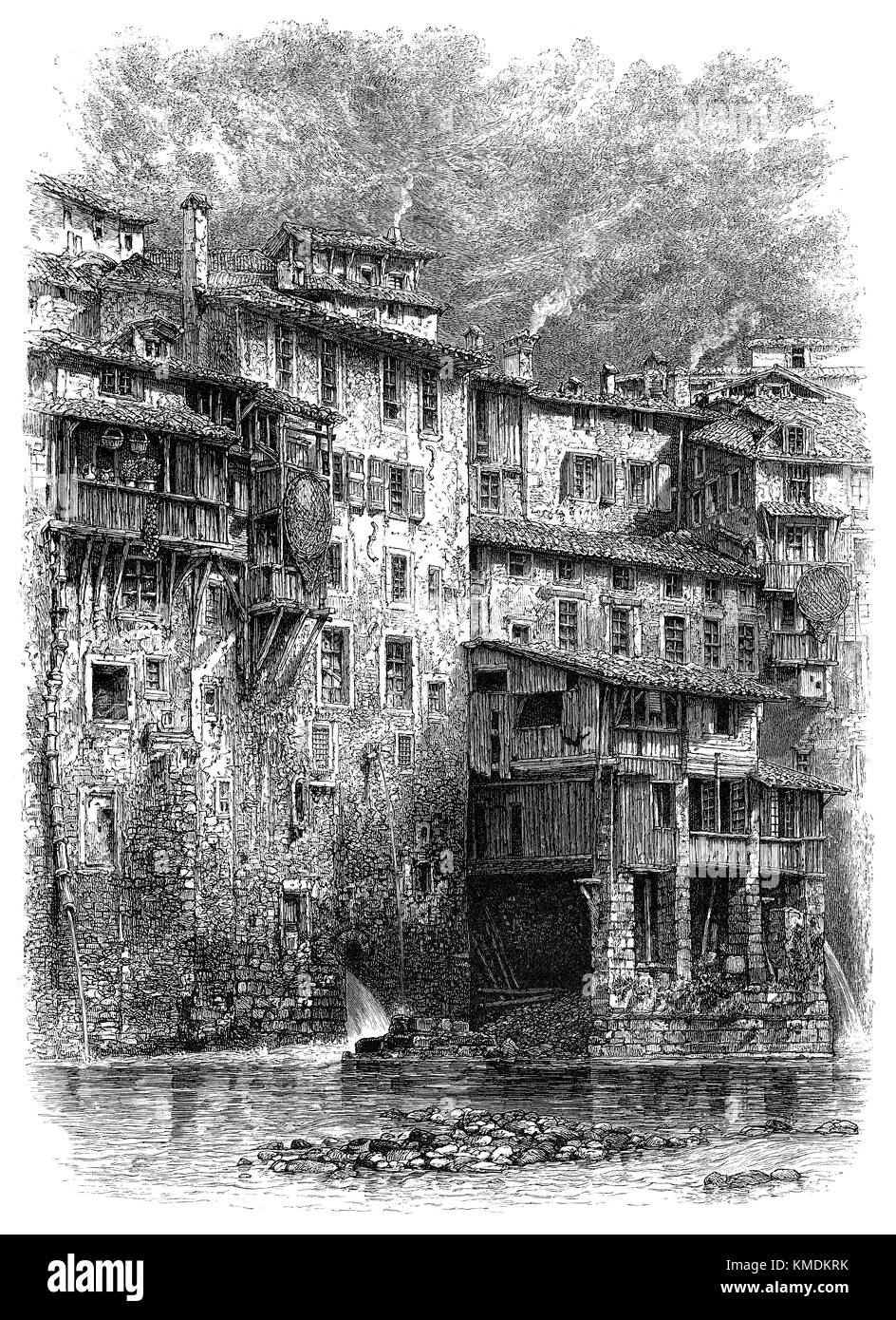 Engraving illustration wood Black and White Stock Photos & Images - Alamy