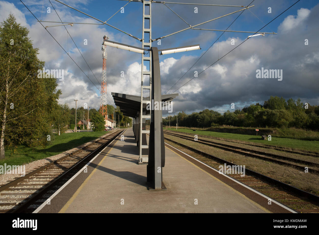 Klooga Railway Station, 38km from Tallinn, Estonia Stock Photo - Alamy