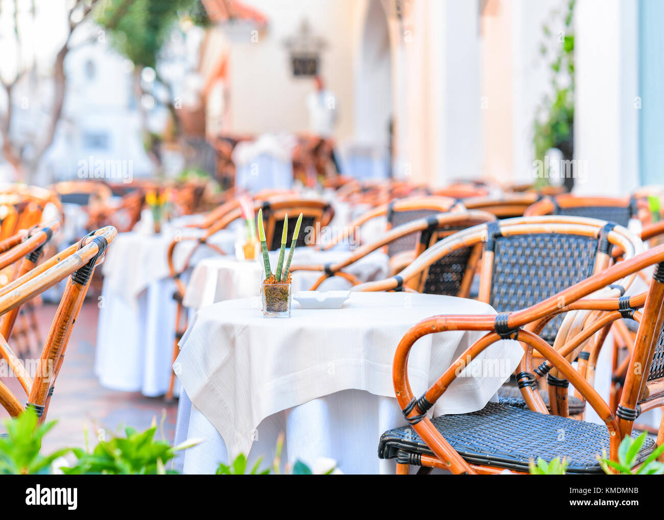 Street cafe on Capri Island, Italy Stock Photo - Alamy